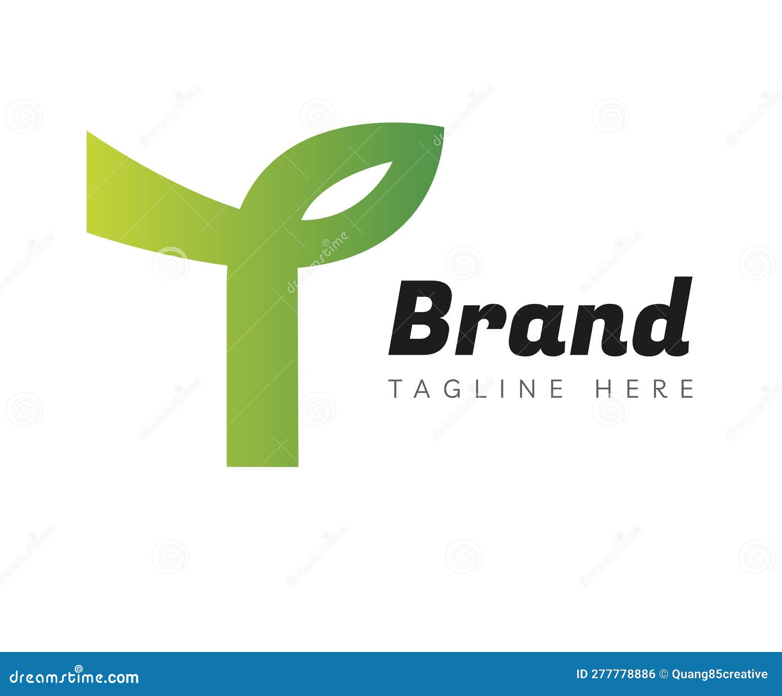 Letter T Logo Design. Letter T with Leaf Logo Stock Vector ...