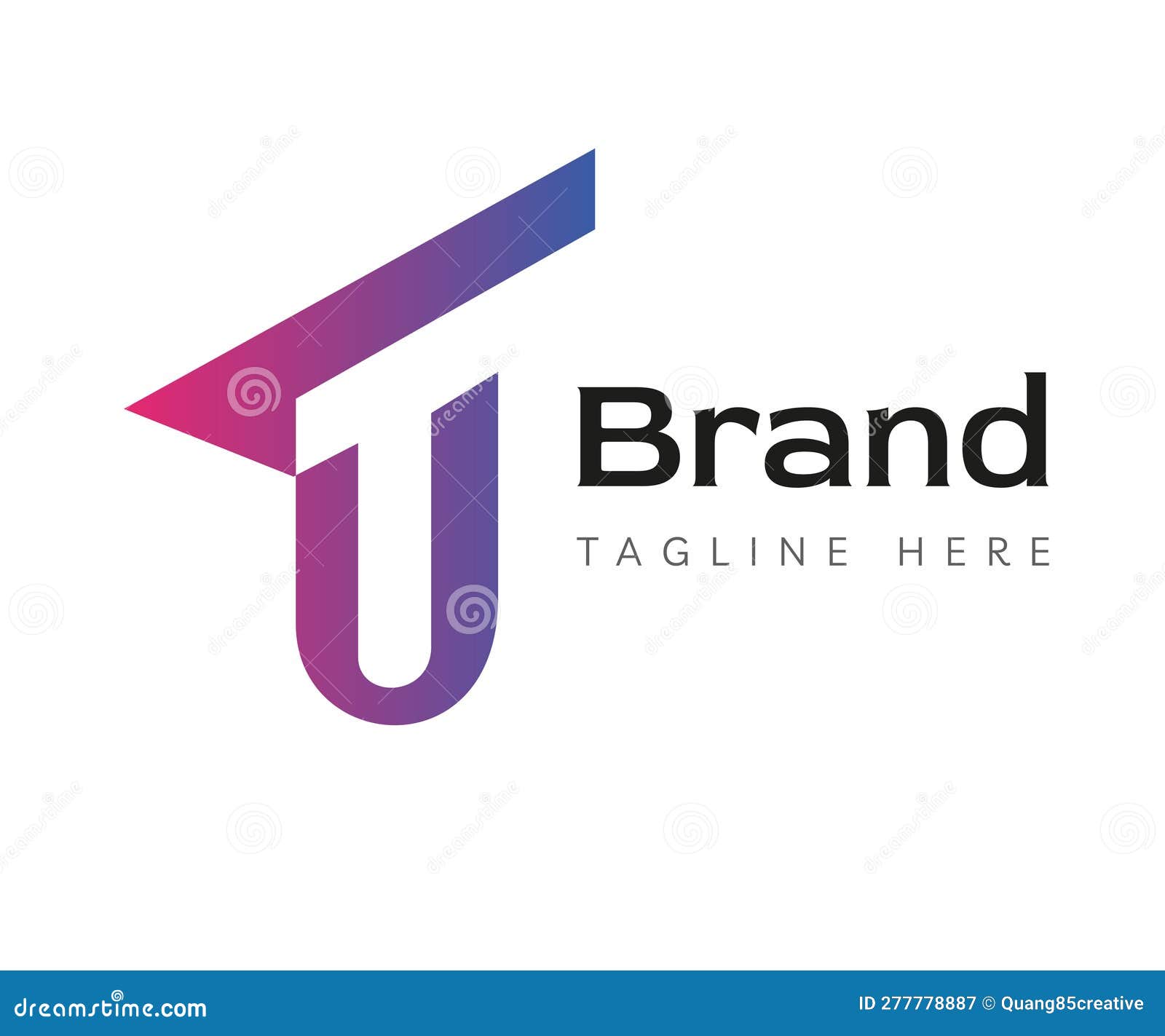 Letter T Logo Design. Letter T with Arrow Logo Stock Vector ...