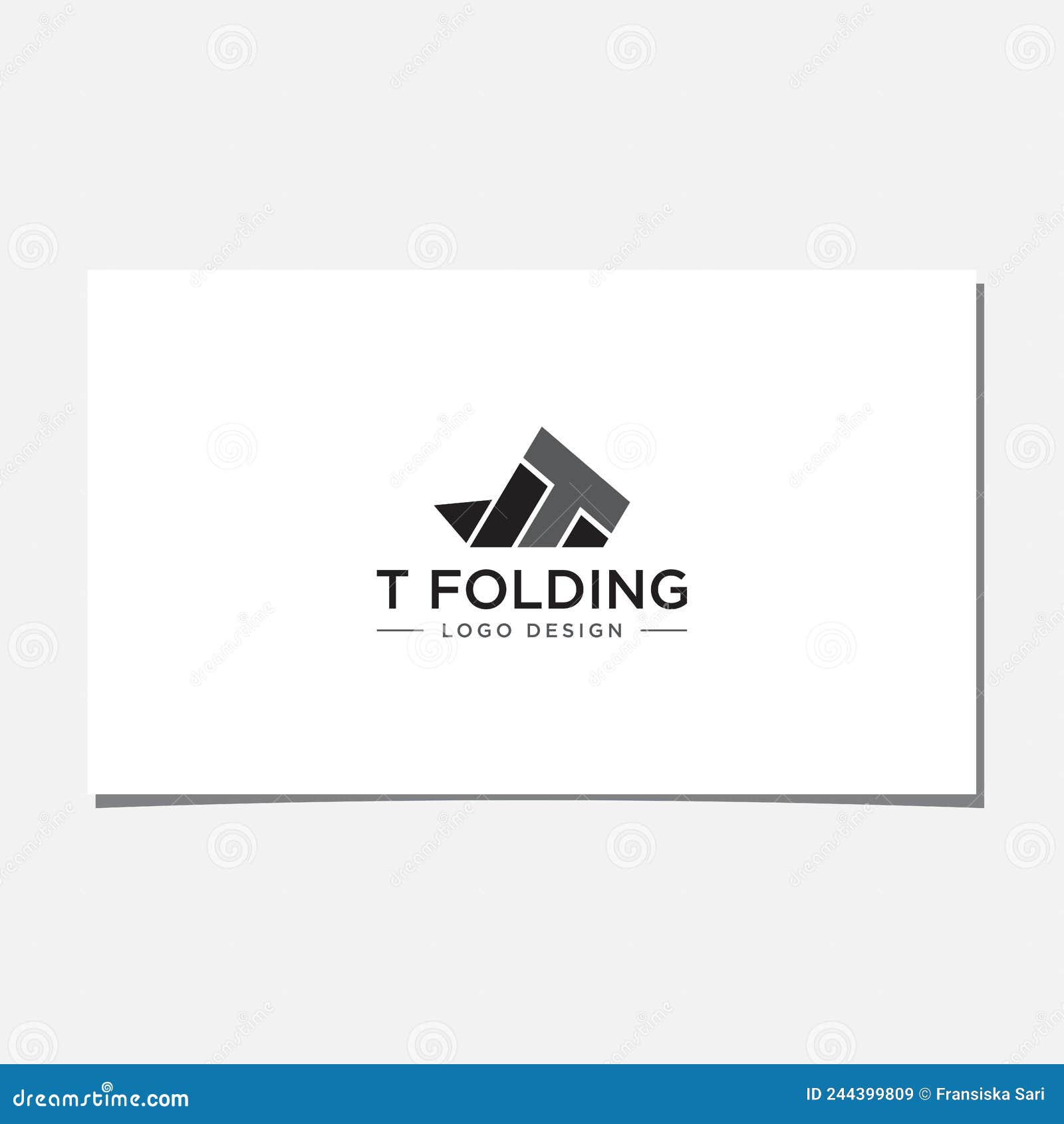 T logo pliant illustration de vecteur. Illustration du identité - 244399809