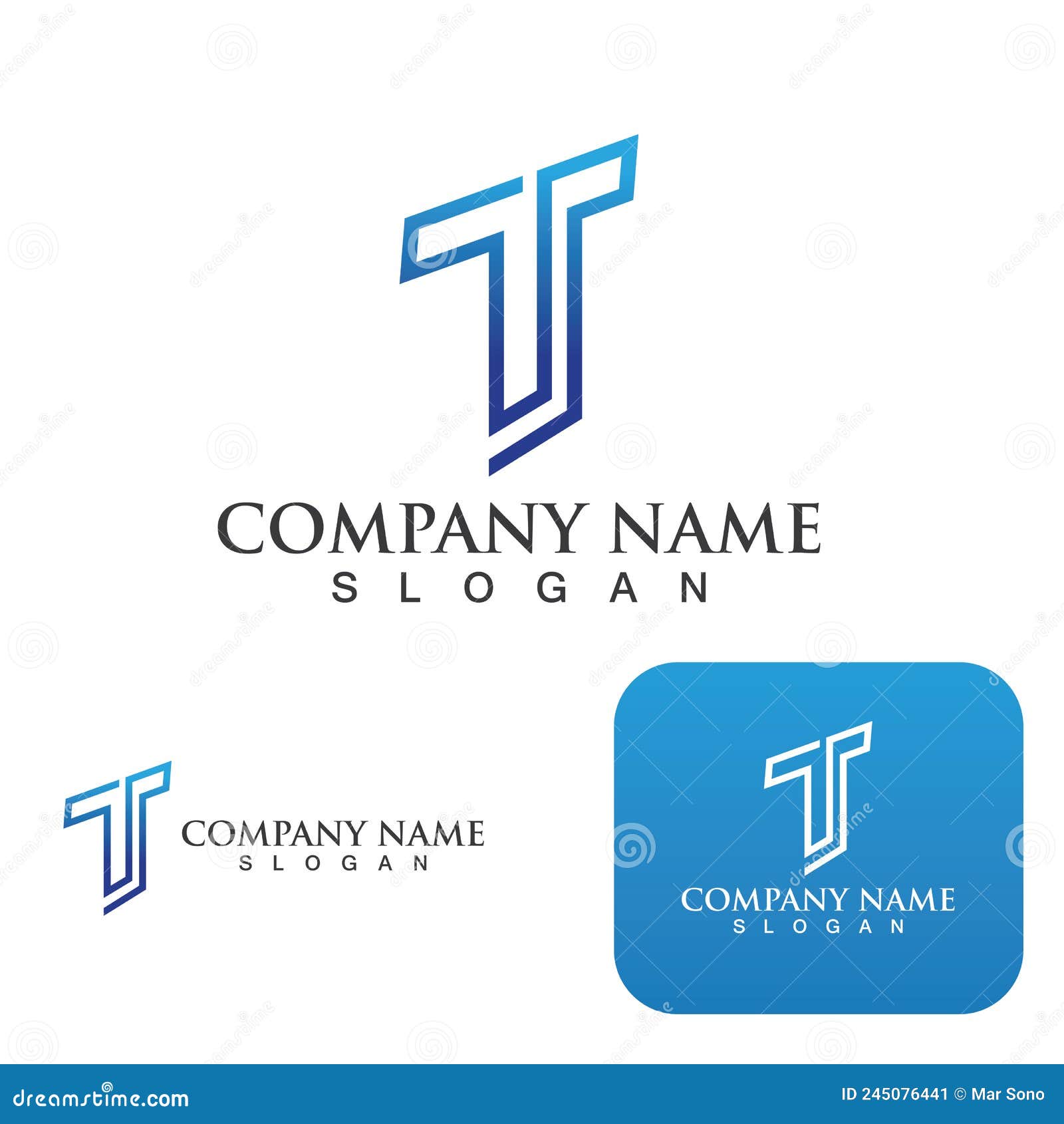 T logo and symbol vector stock vector. Illustration of design - 245076441
