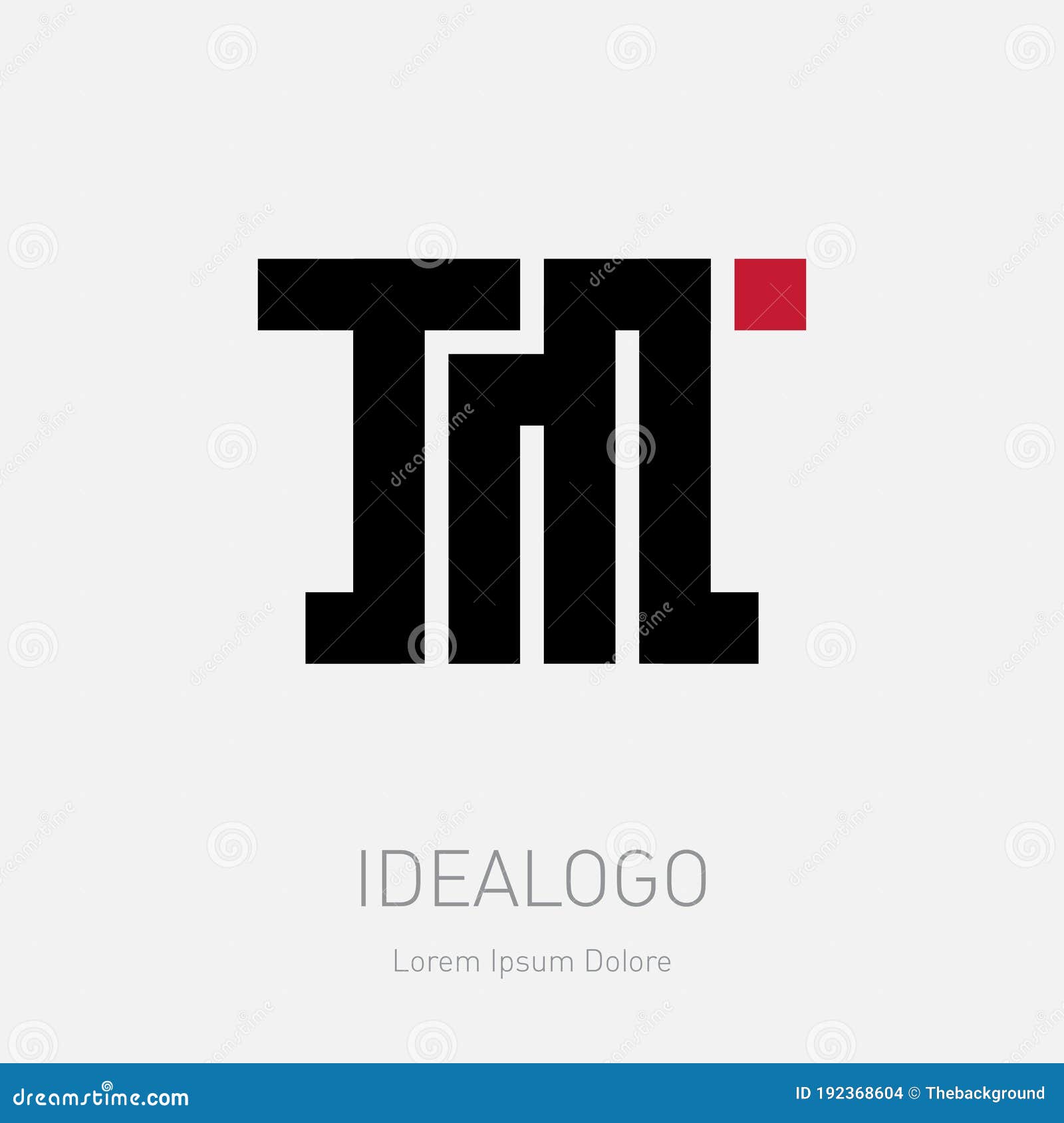 T and M - Initials, Logo. TM - Design Element or Icon Stock Vector ...