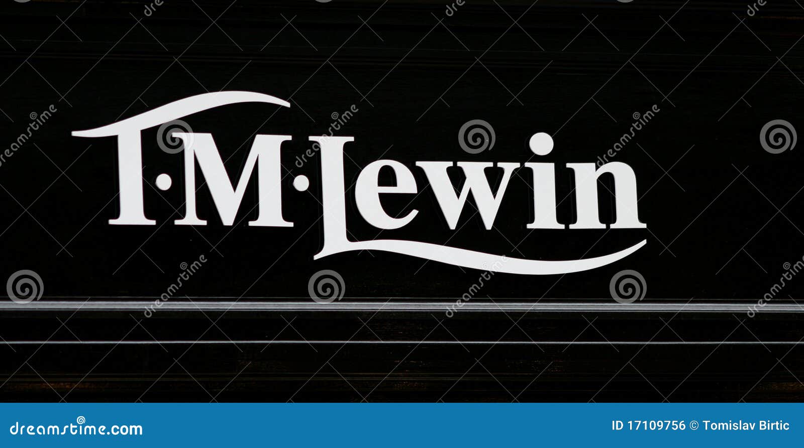 T.M.Lewin Logo editorial photo. Image of shirt, white - 17109756