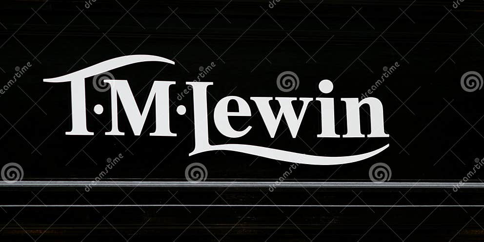 T.M.Lewin Logo editorial photo. Image of shirt, white - 17109756