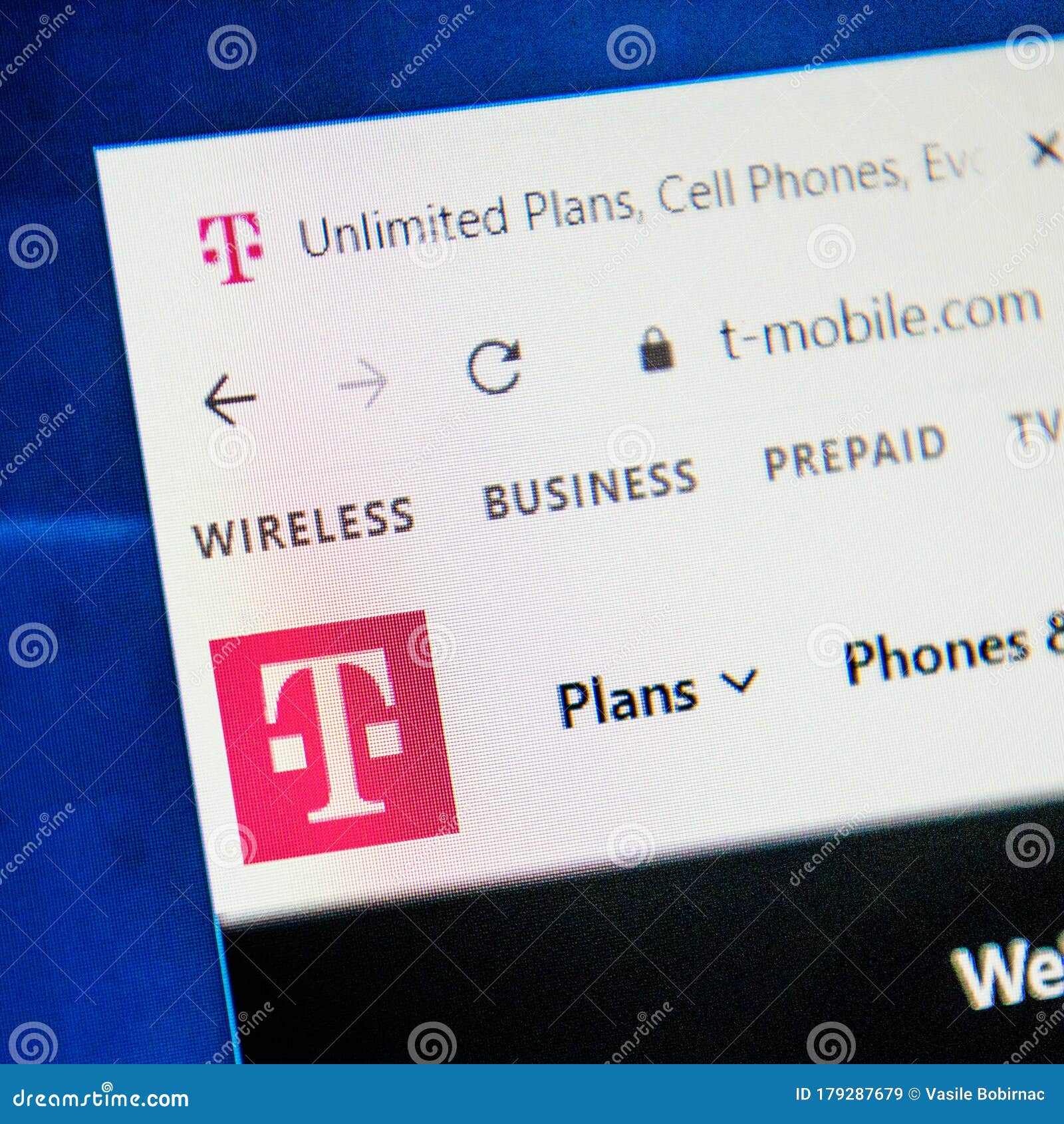 T-mobile.com Web Site. Selective Focus. Editorial Stock Image - Image ...