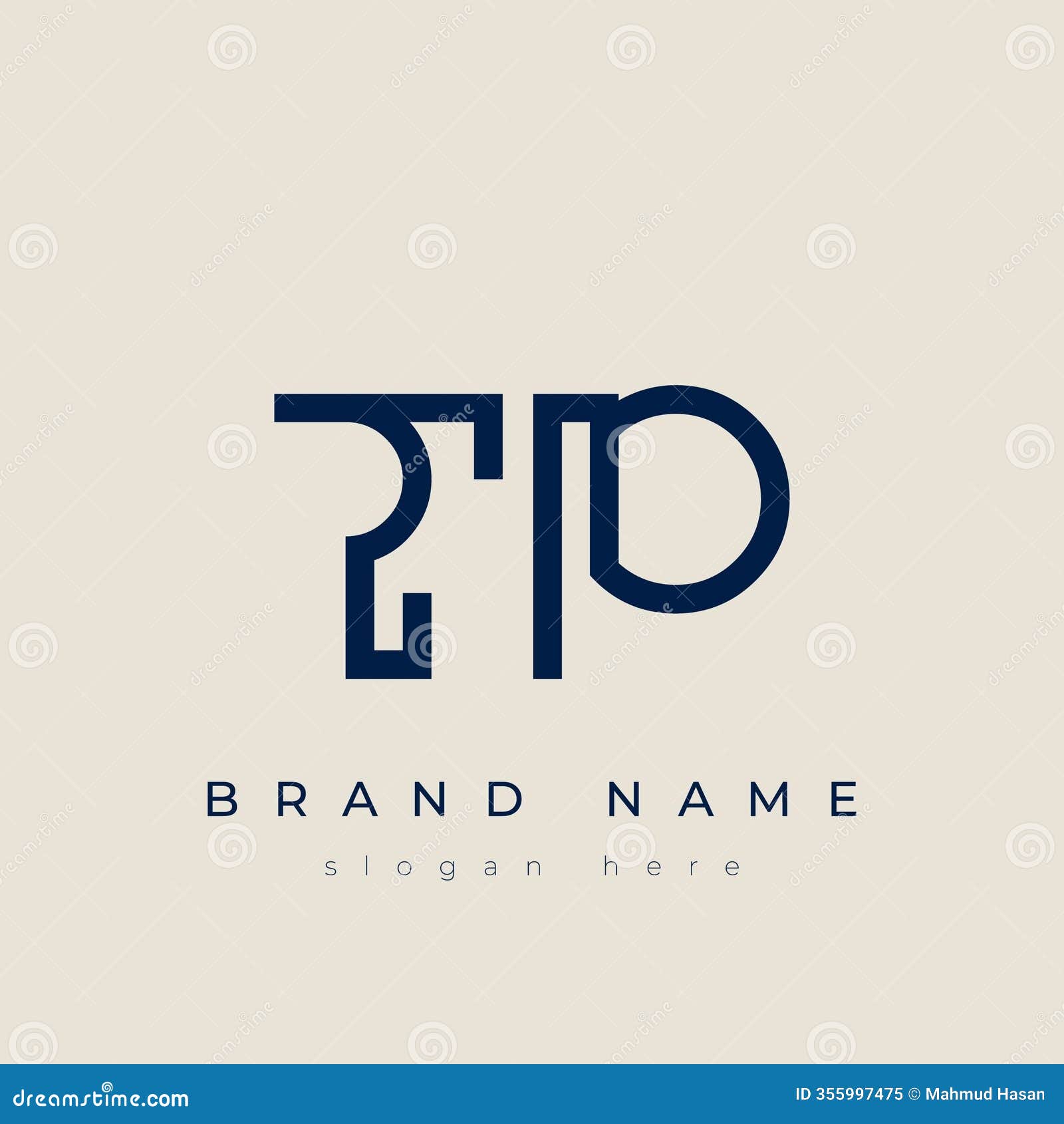 TP Alphabet Letter Icon Logo Stock Vector - Illustration of sign ...