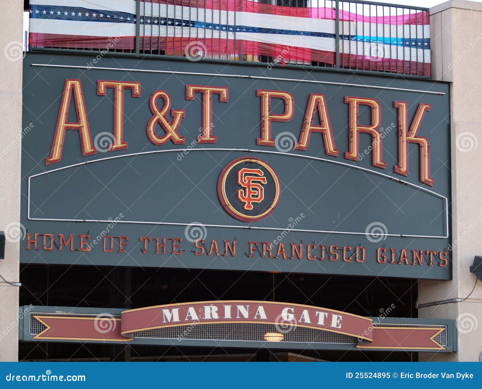 At&T Park Home of the Giants - Sign Editorial Image - Image of retail ...