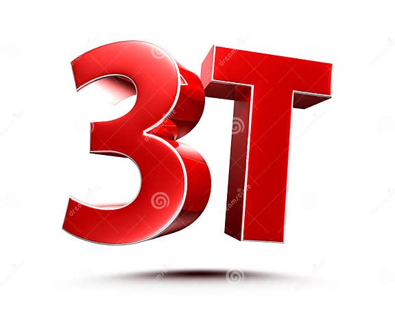 3T red. stock illustration. Illustration of design, identity - 237630663