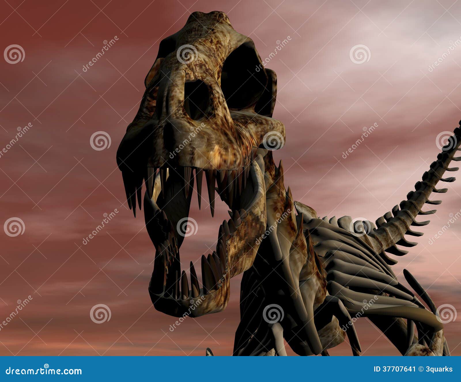 T Rex stock illustration. Illustration of archaeology - 37707641