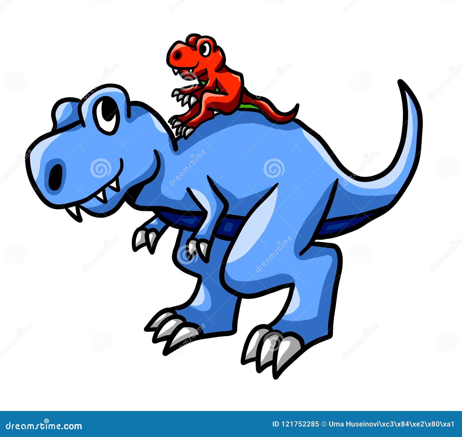 T Rex Dad and Son illustration stock. Illustration du agrafe - 121752285