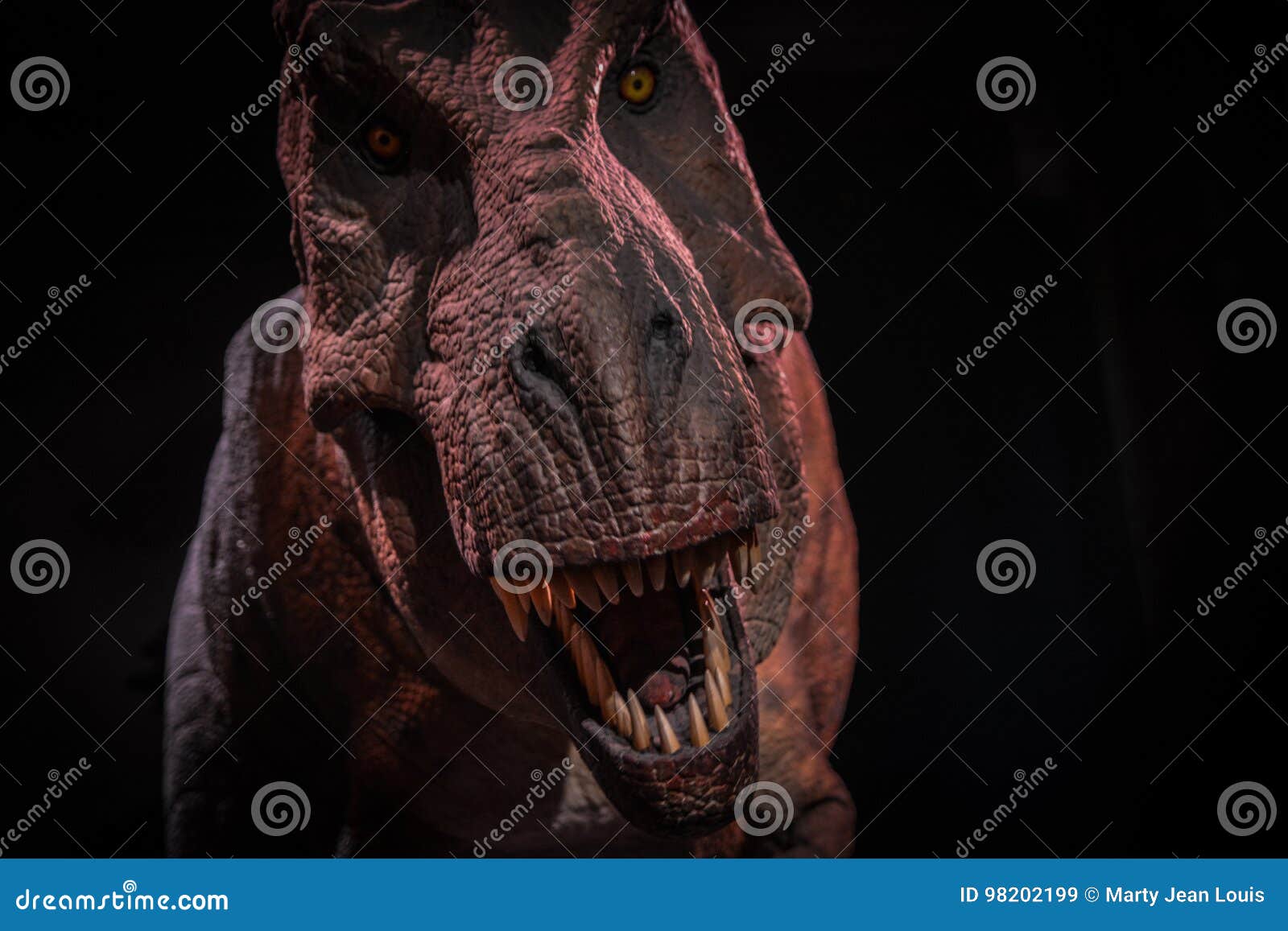 T-Rex in the dark editorial stock image. Image of ugly - 98202199