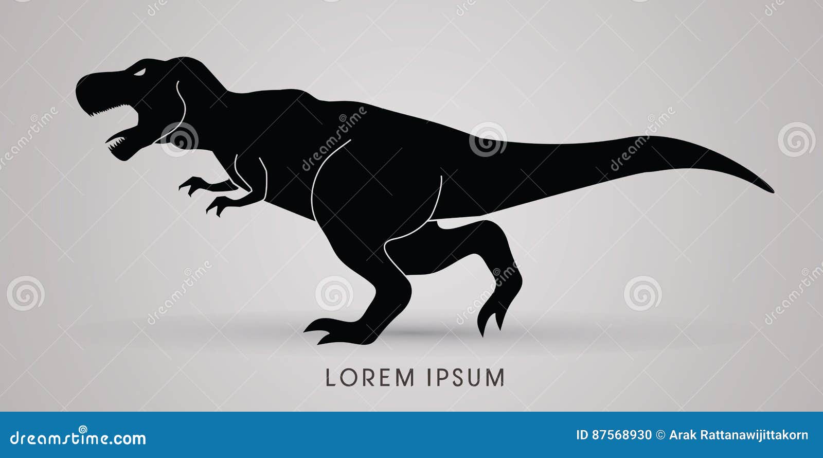 T rex dinosaur stock vector. Illustration of fight, extinct - 87568930
