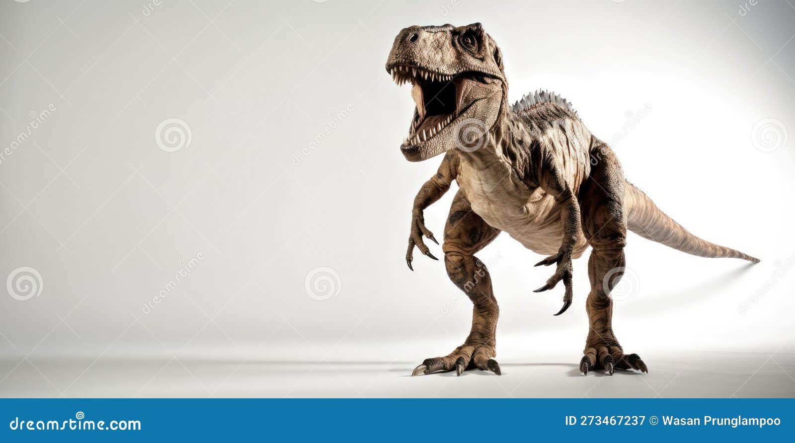 T-Rex Dinosaur Isolated on White Background. Ai Generated Stock ...