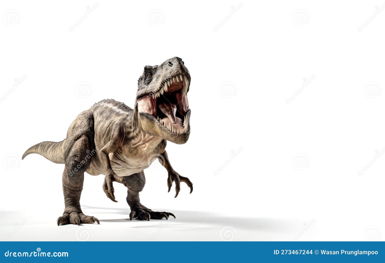 T-Rex Dinosaur Isolated on White Background. Ai Generated Stock ...