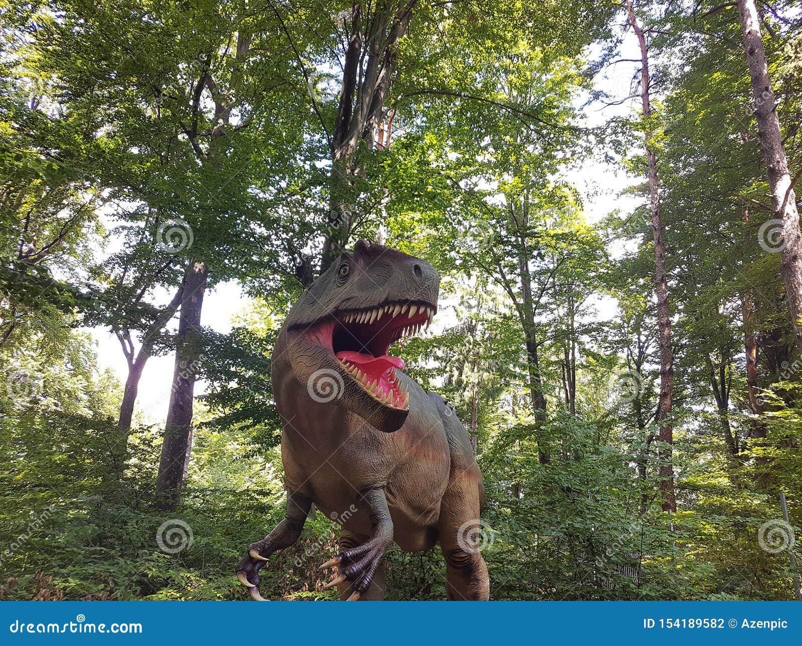 T Rex Dinosaur in the Jungle Stock Photo - Image of carnivour, dinosaur ...