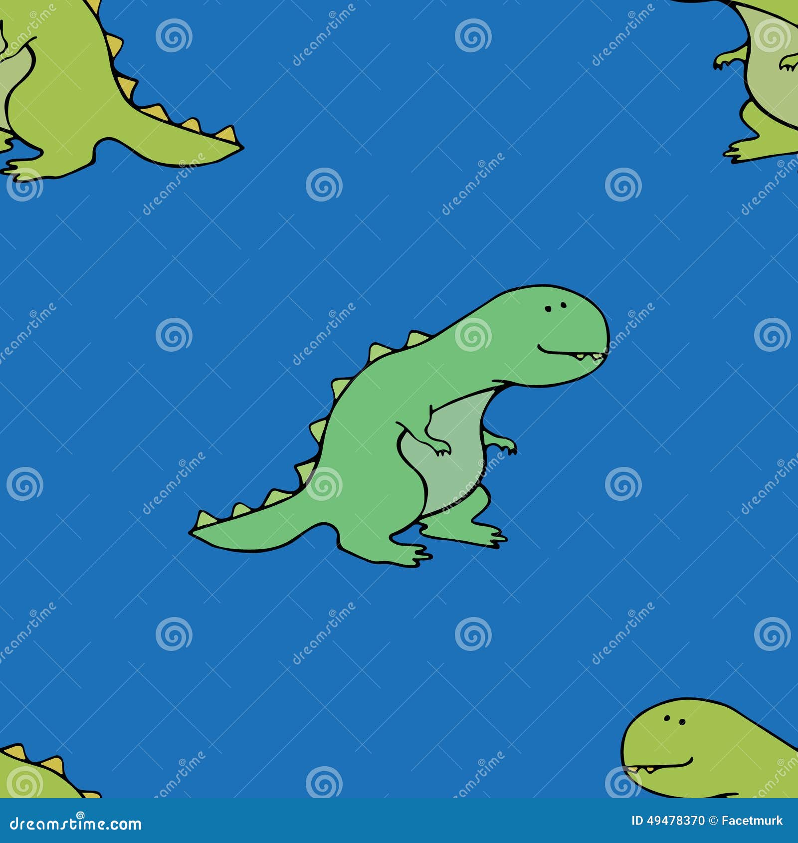 T-rex funny pattern stock vector. Illustration of archaeological - 49478370