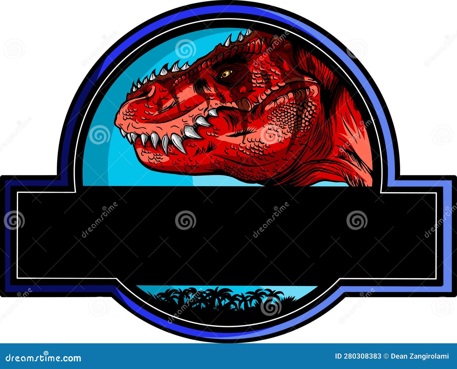 T Rex Head Mascot Vector Illustration Design Stock Vector ...