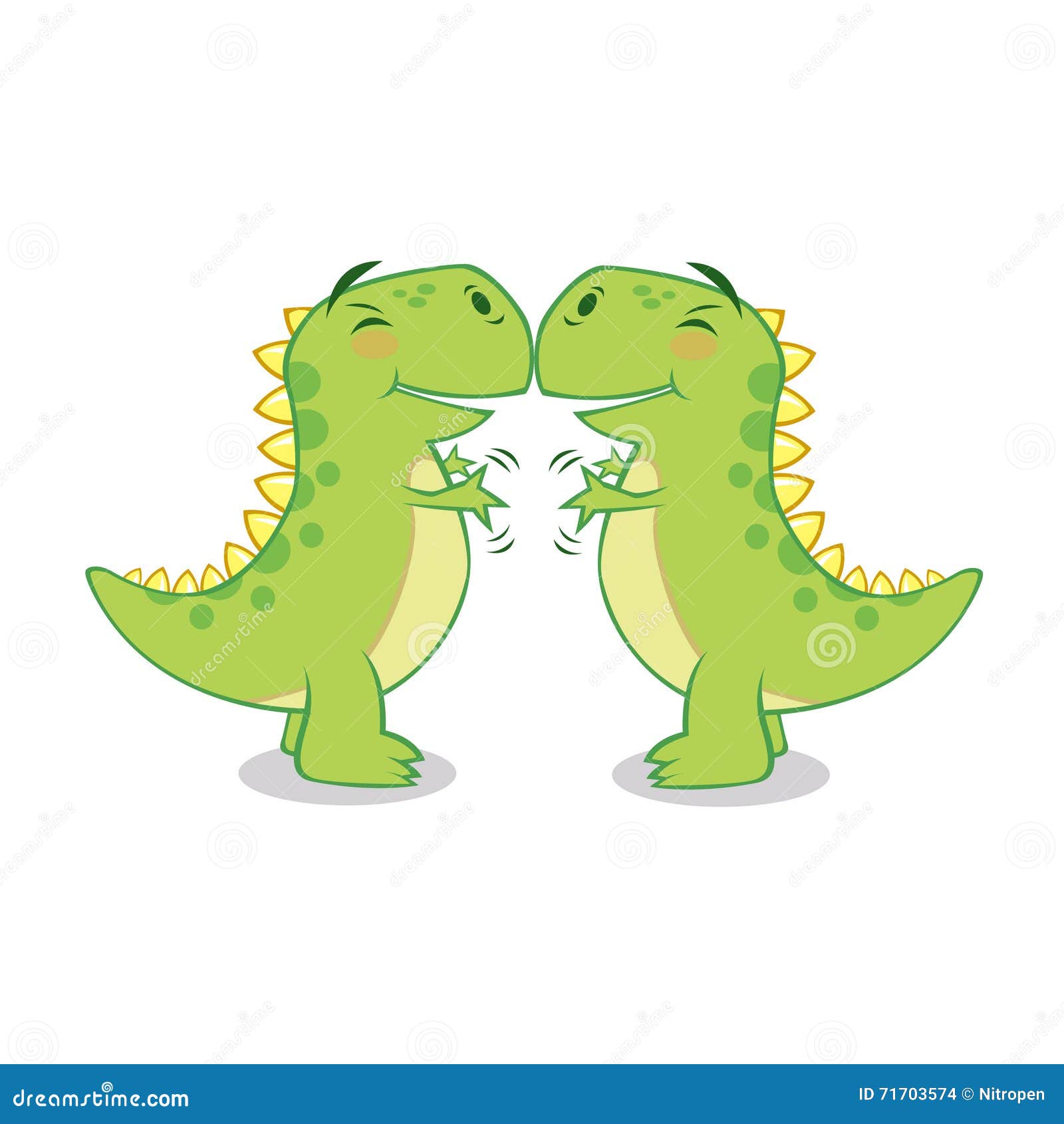 T-Rex Hug...so Close stock vector. Illustration of baby - 71703574