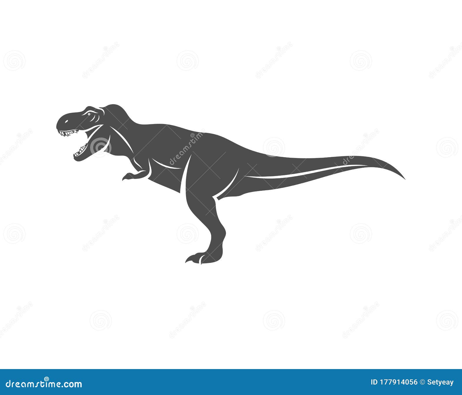T Rex Logo Design Template. Vector Illustration Stock Vector ...