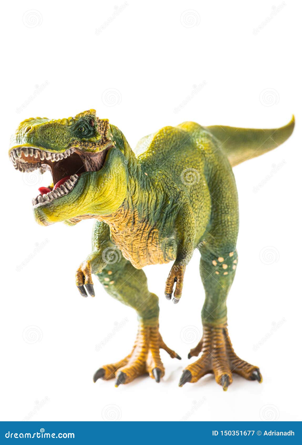 T-rex plastic figurine stock image. Image of length - 150351677