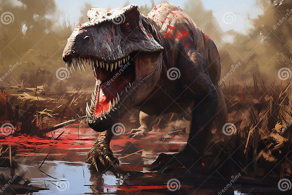 T Rex Or Tyrannosaurus Rex A Large Carnivorous Theropod Dinosaur Of The