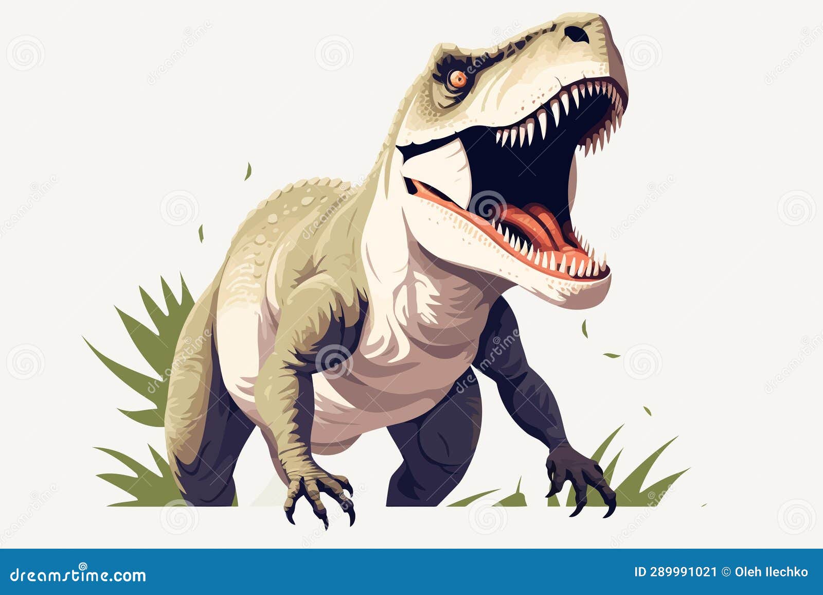 T-rex Vector Flat Minimalistic Asset Isolated Illustration Stock Vector ...
