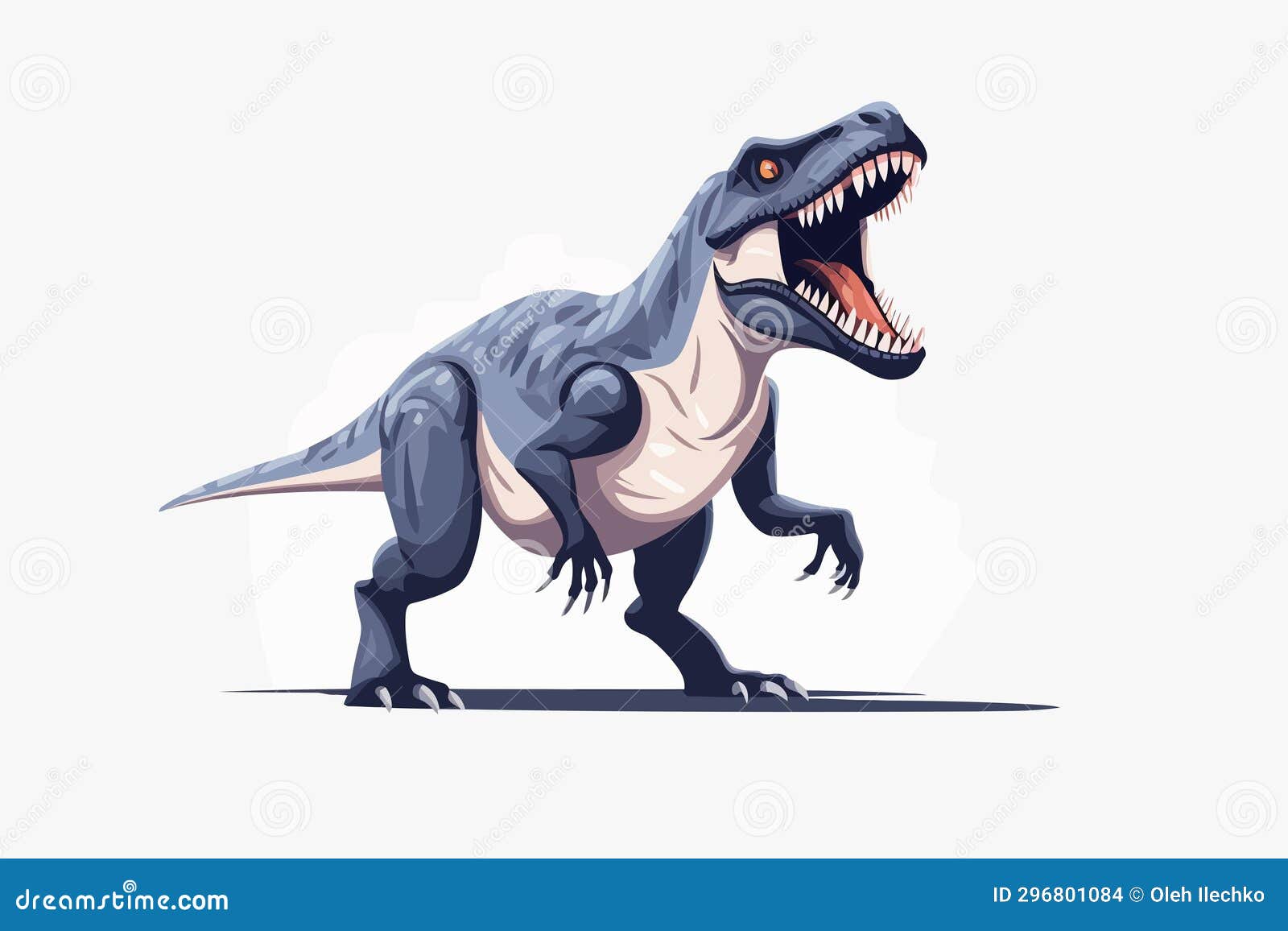 T-rex Vector Flat Minimalistic Asset Isolated Illustration Stock ...