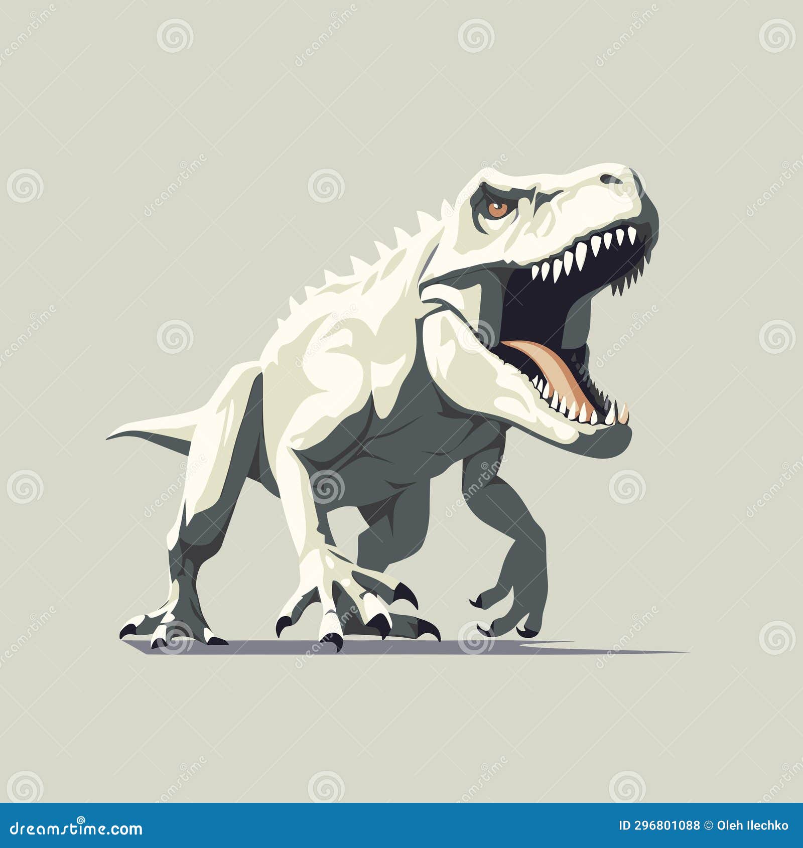 T-rex Vector Flat Minimalistic Asset Isolated Illustration Stock Vector ...