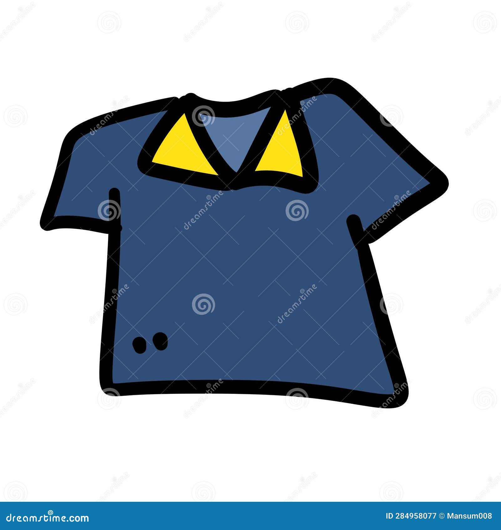 T - Shirt Icon Cartoon Illustration Stock Illustration - Illustration ...