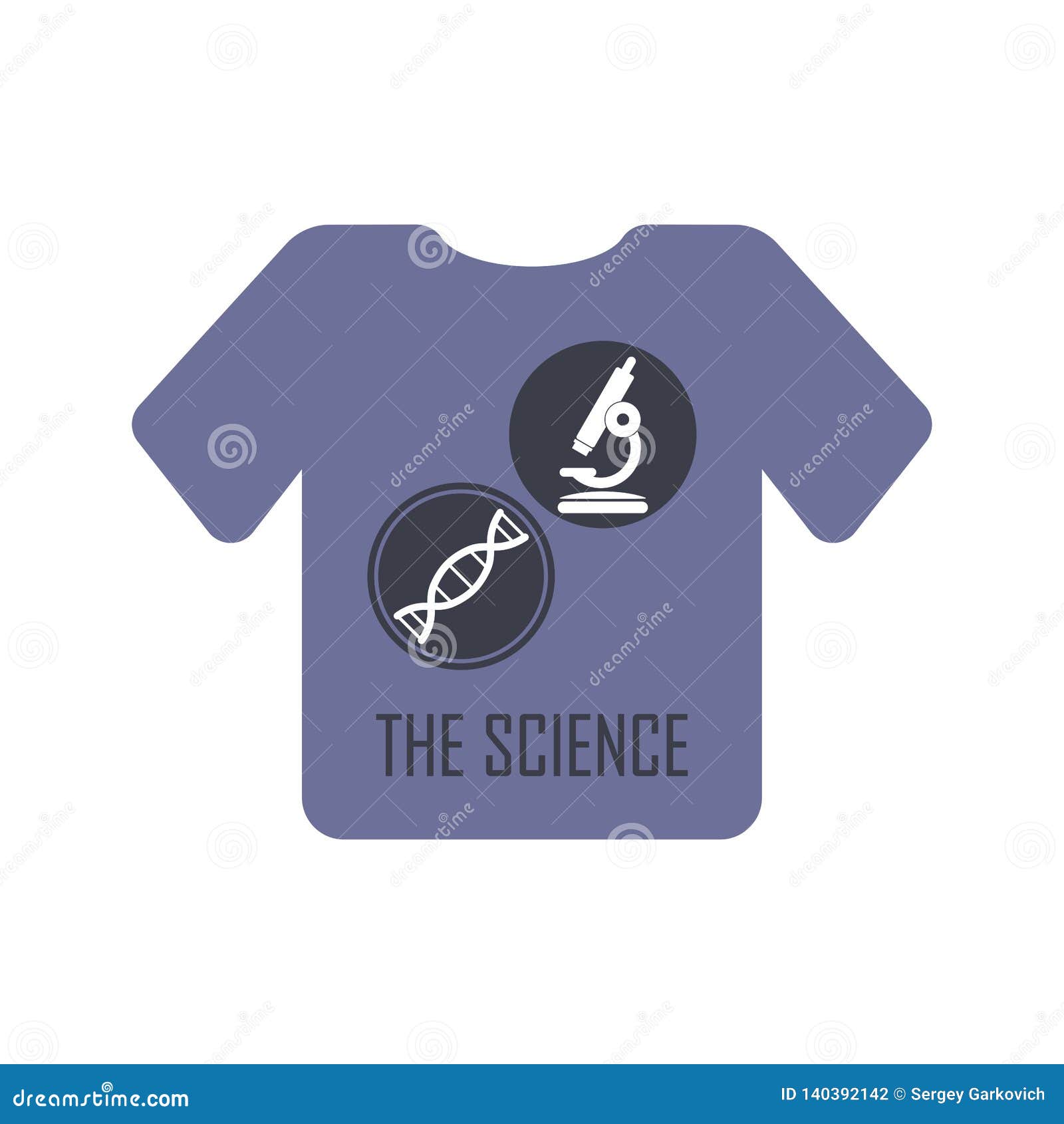 T-shirt with Pattern Isolated on White Background. Vector Flat Design ...