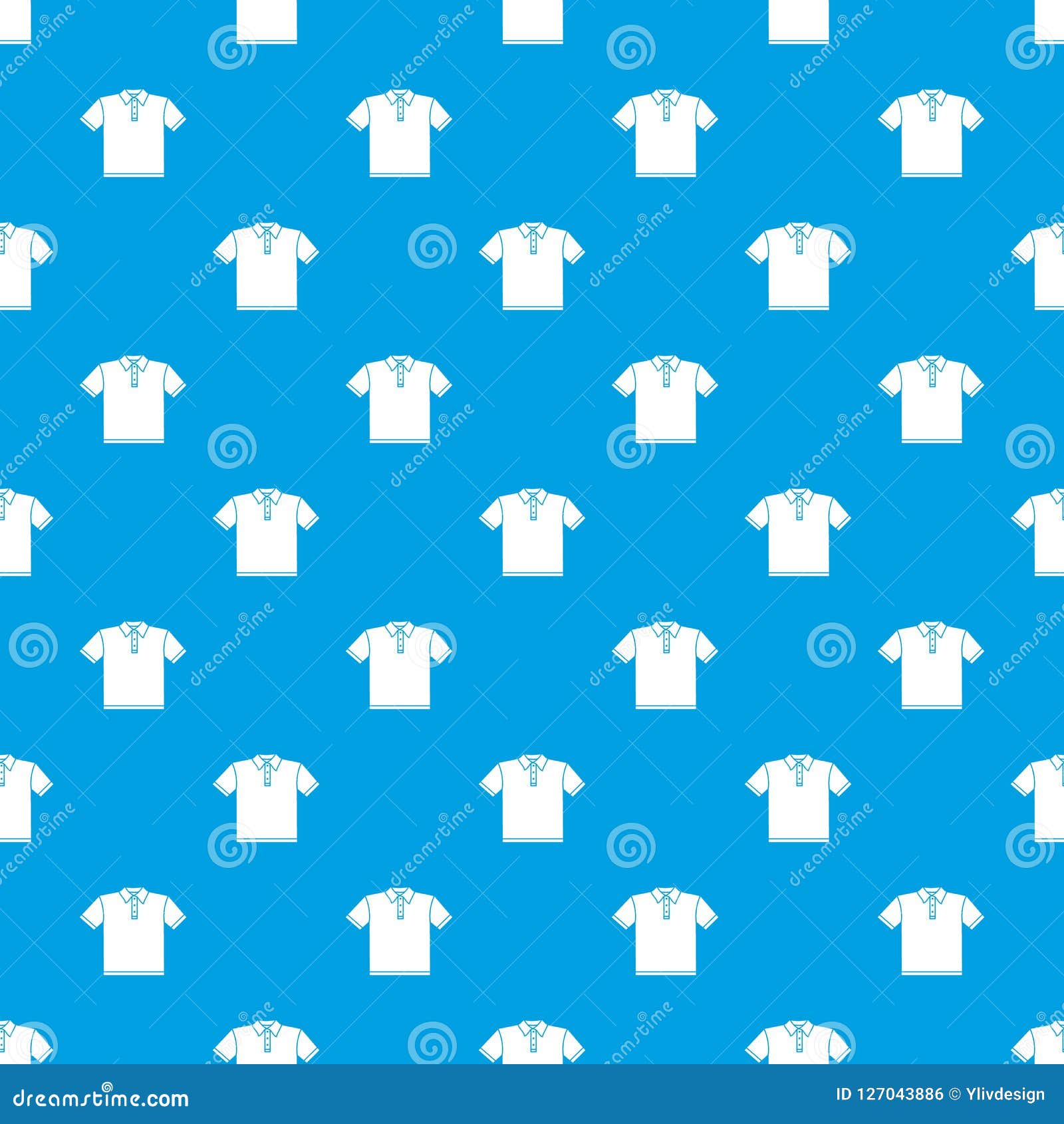 T-shirt Pattern Vector Seamless Blue Stock Vector - Illustration of ...