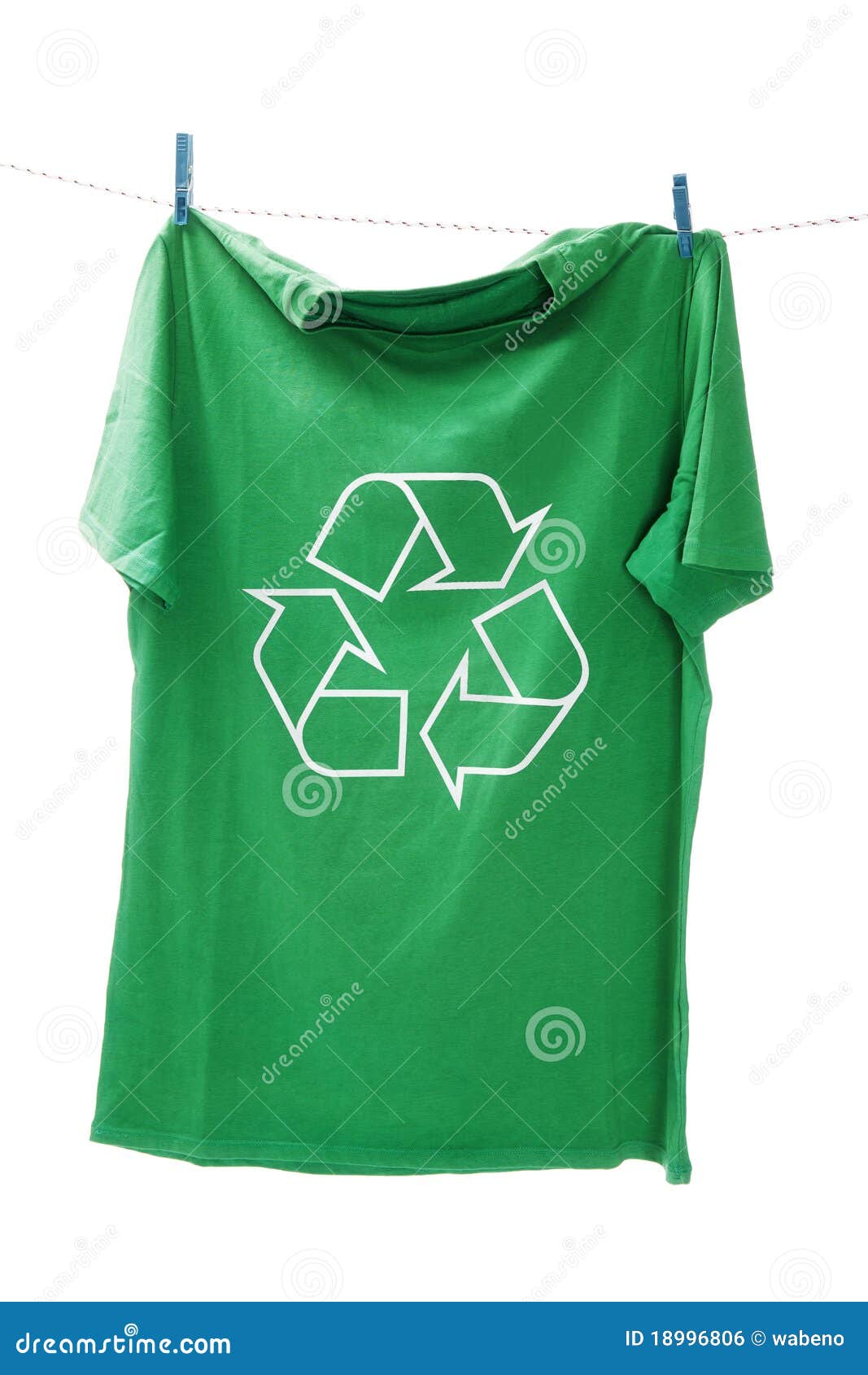 T-shirt with the Recycle Symbol Stock Photo - Image of communication ...