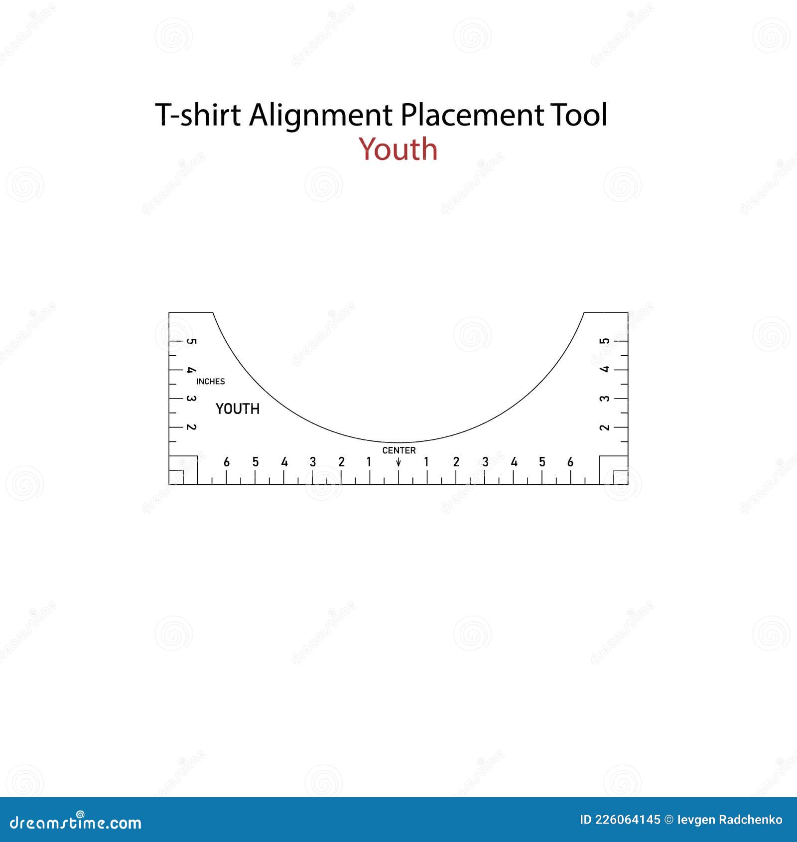 T Shirt Ruler Bundle. T-shirt Alignment Placement Tool Youth - Front ...