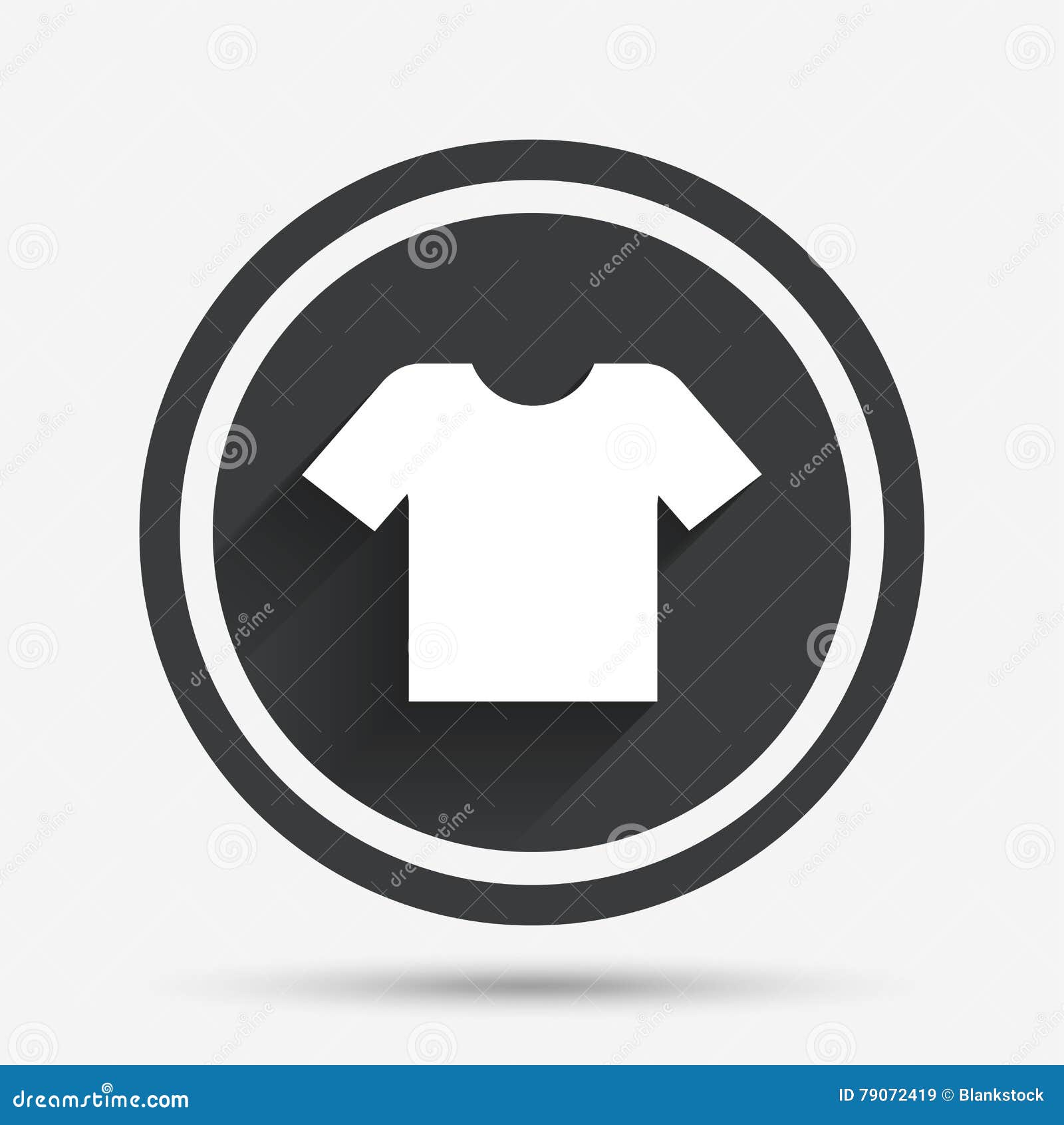T-shirt Sign Icon. Clothes Symbol Stock Vector - Illustration of circle ...