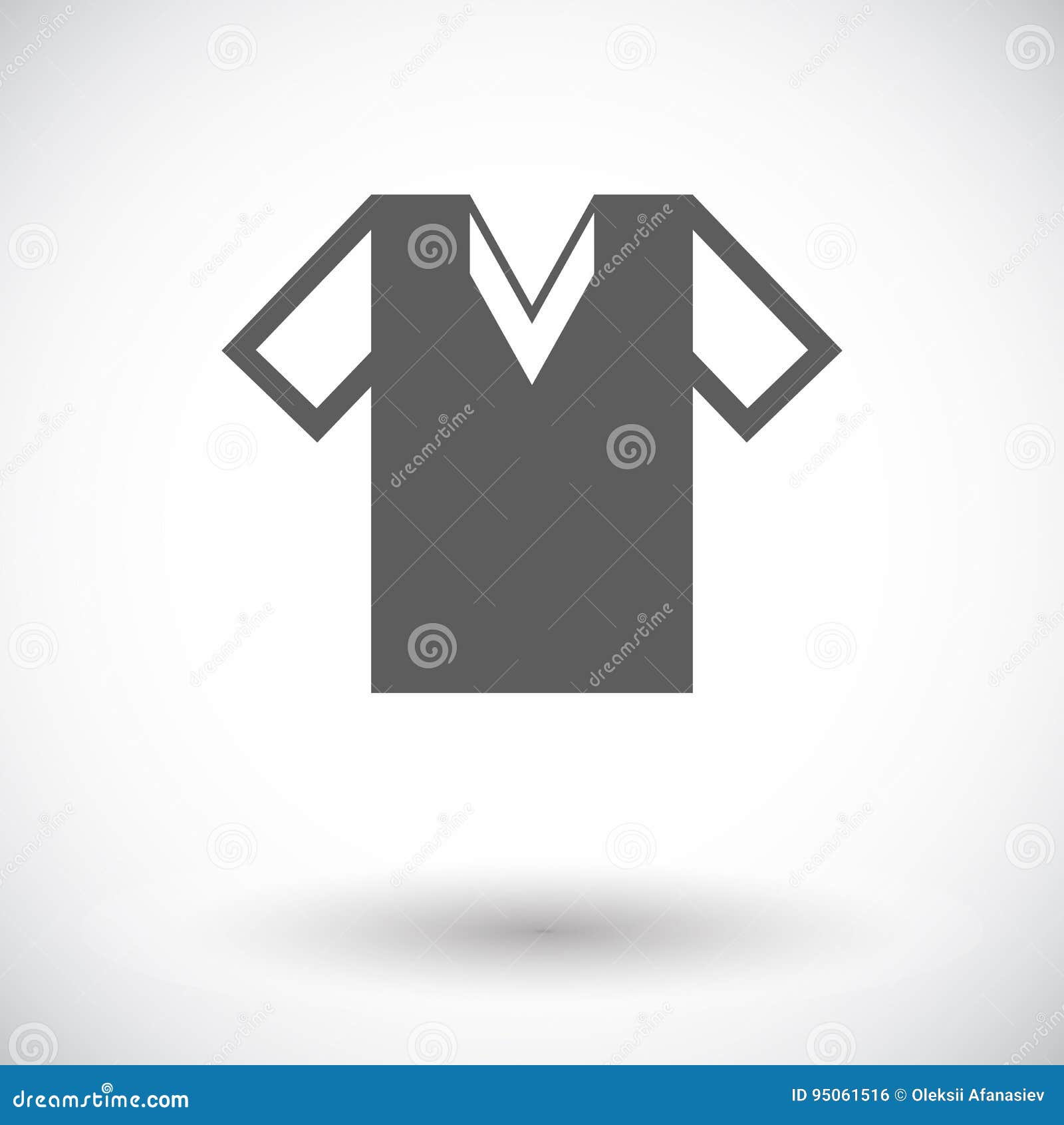 T-shirt single icon. stock vector. Illustration of polo - 95061516