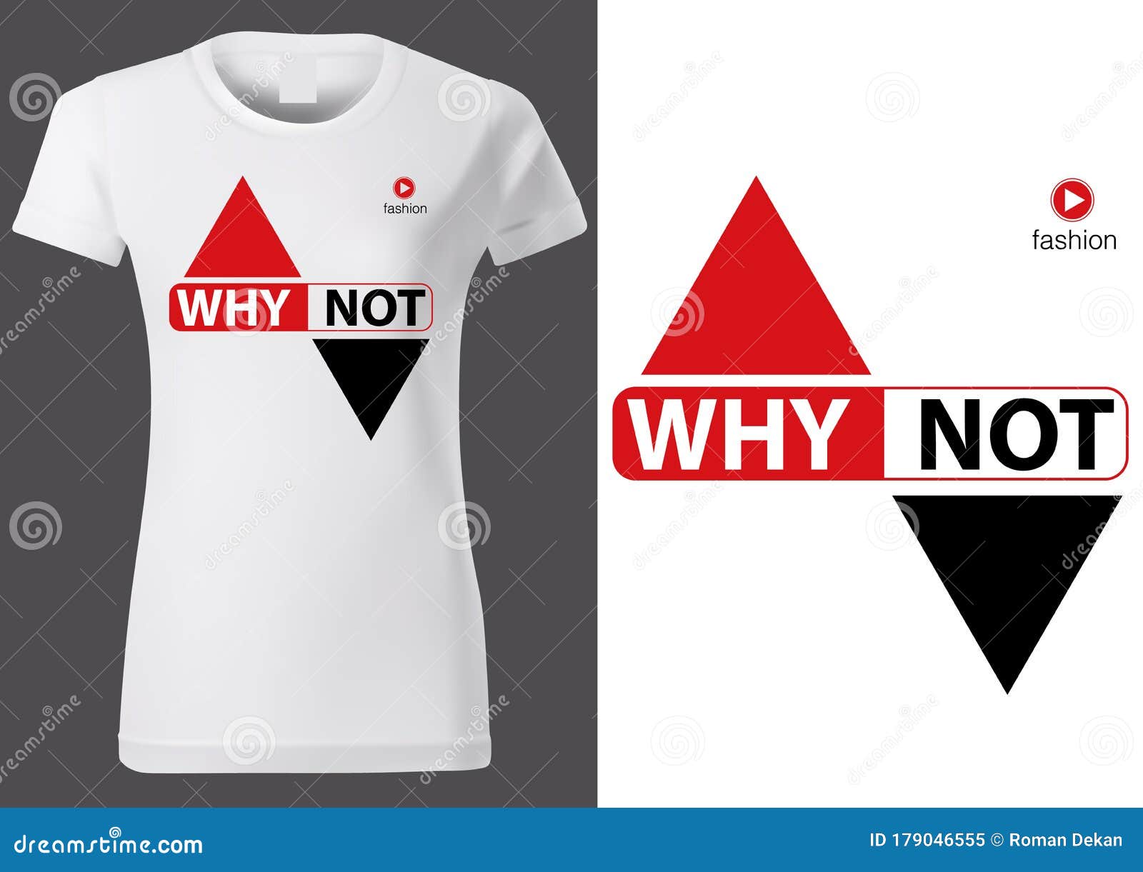 Women White T-shirt with Inscription Why Not Stock Vector ...