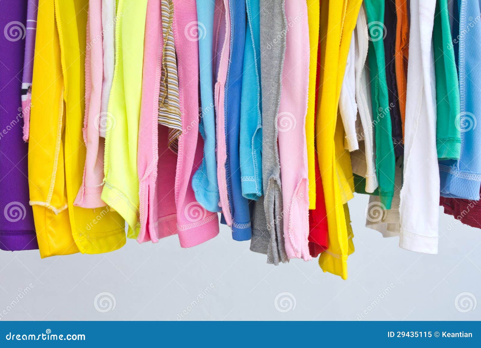 T-shirts with Different Colors. Stock Image - Image of interior ...