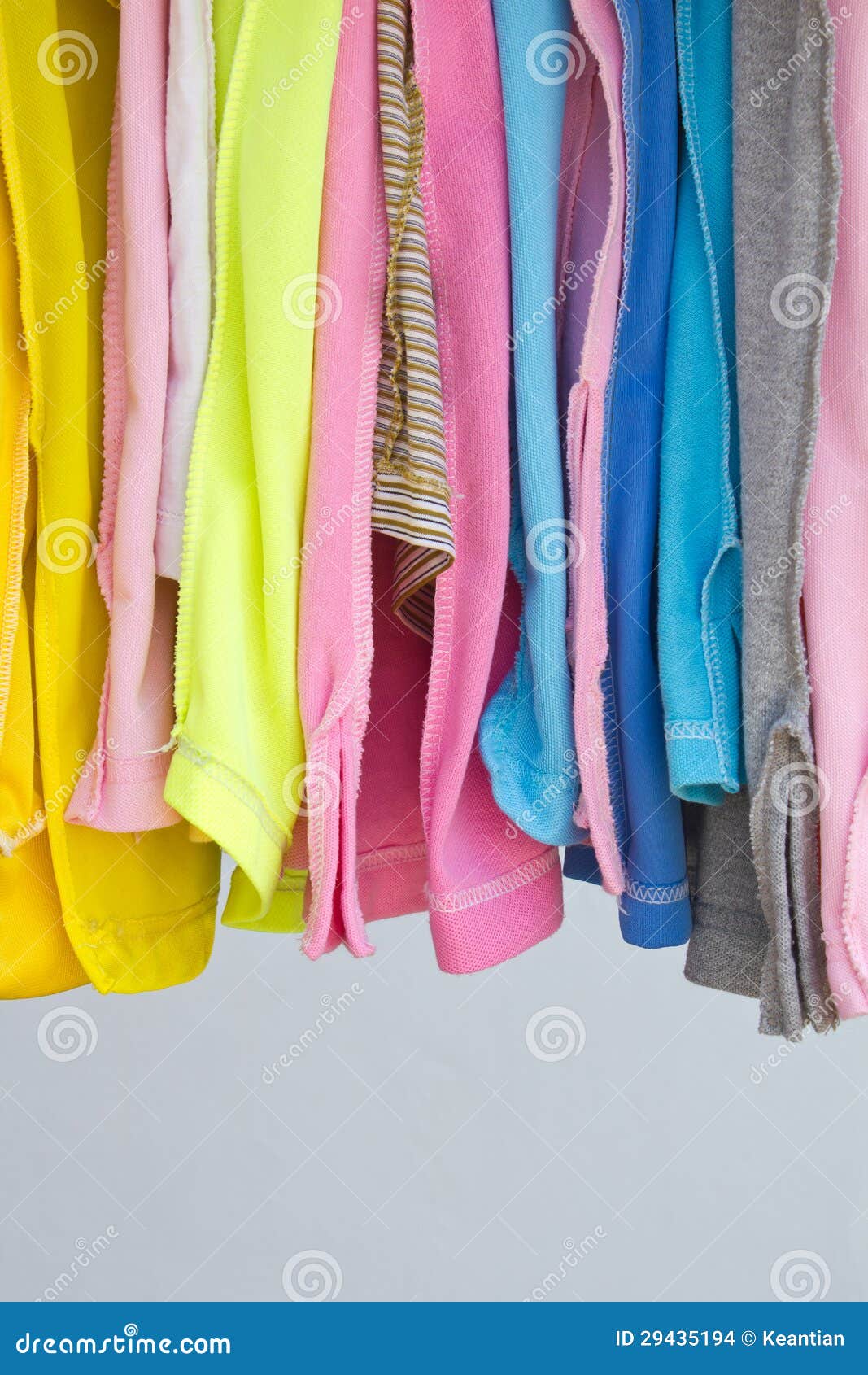 T-shirts with Different Colors. Stock Photo - Image of fabric, orange ...