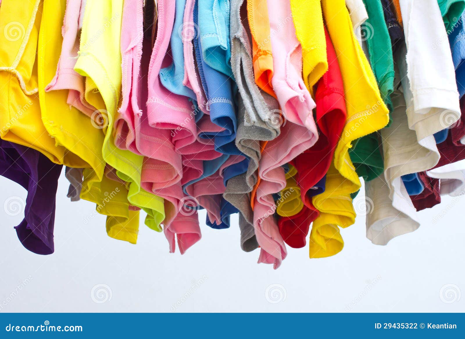 T-shirts with Different Colors. Stock Photo - Image of market, colorful ...