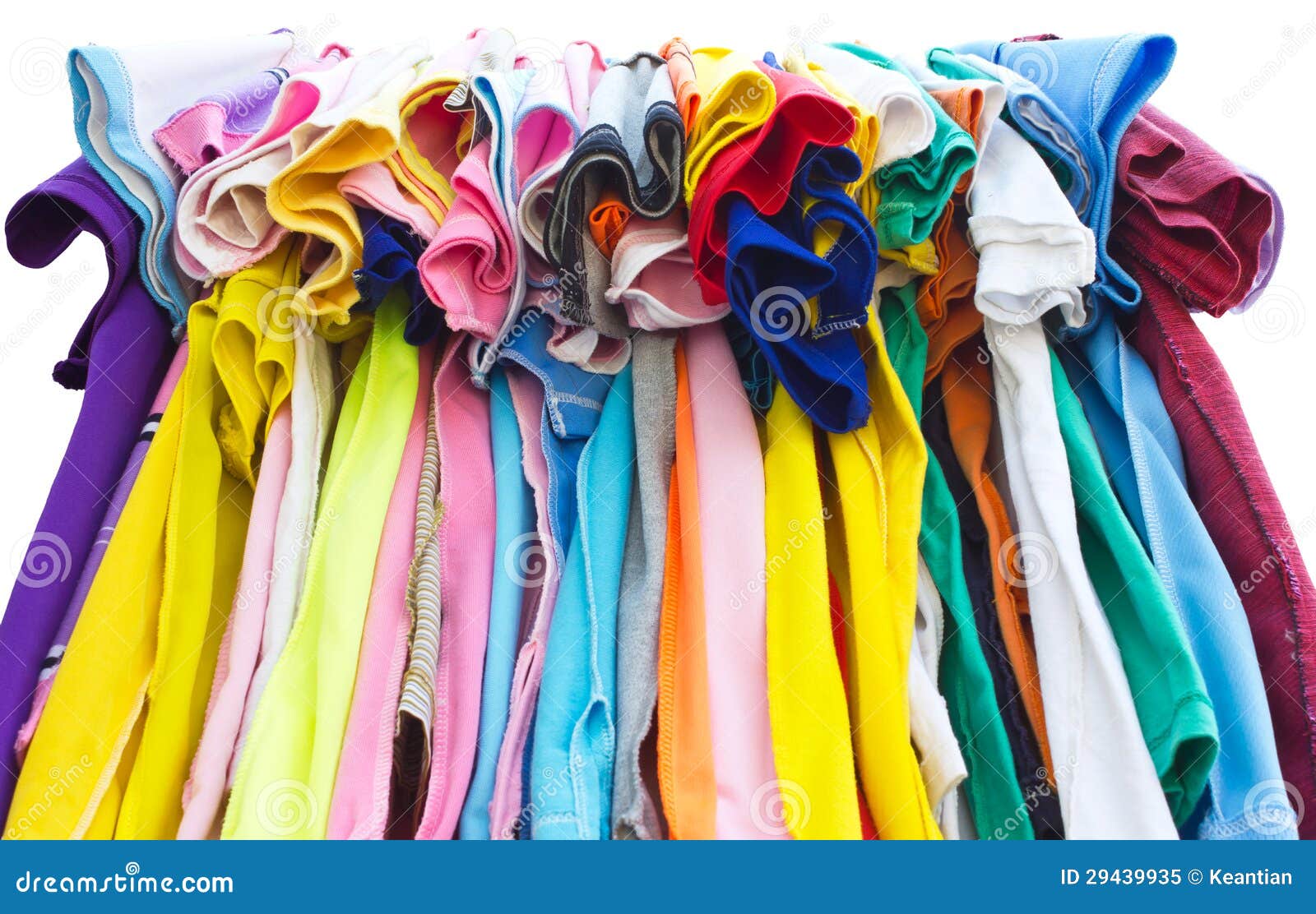 T-shirts with Different Colors. Stock Image - Image of closet, pattern ...