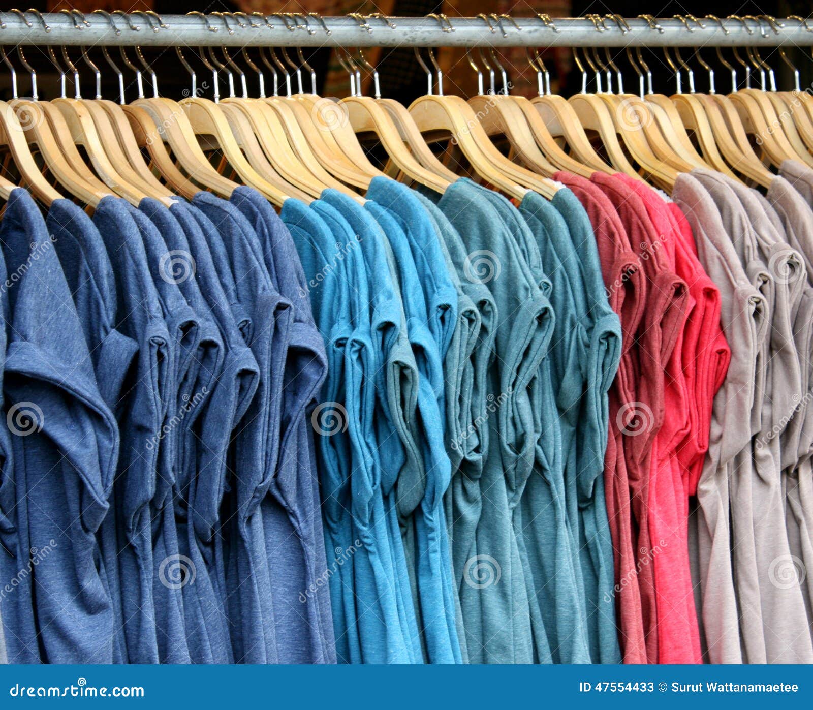 T-shirts stock image. Image of cloth, design, group, clothing - 47554433