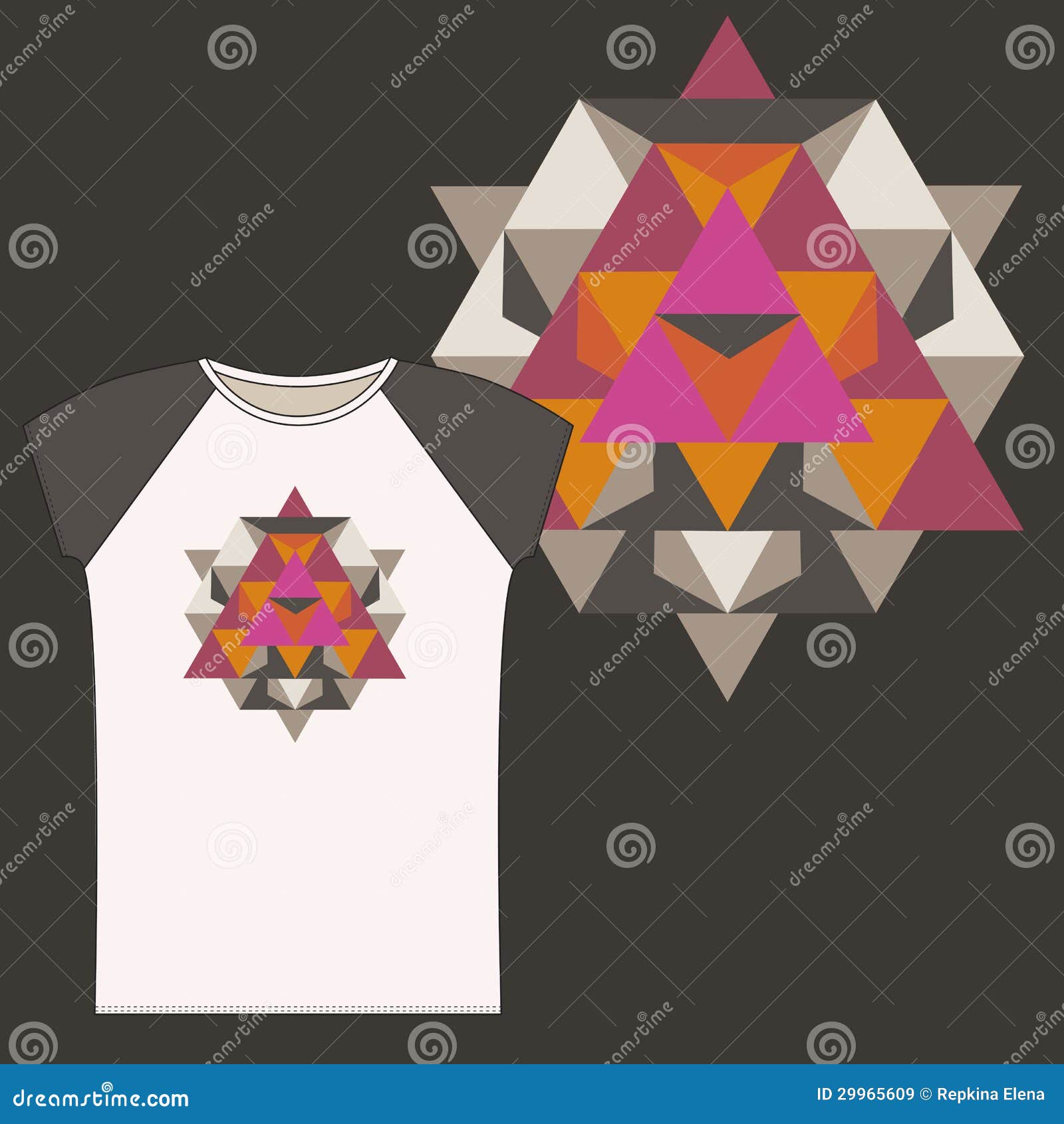 T-shirts with Sacred Geometry Design Stock Vector - Illustration of ...