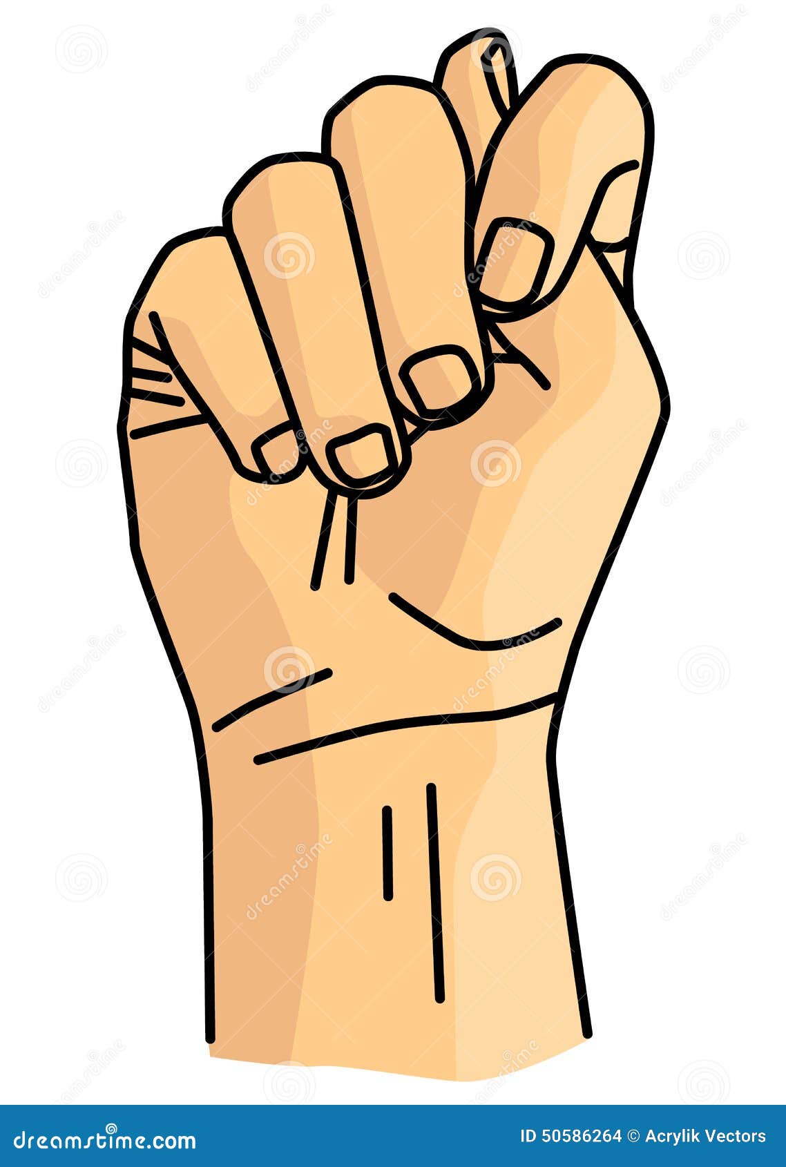 T Sign Language Stock Illustration - Image: 50586264