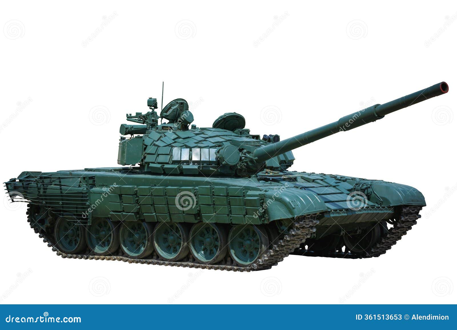 T-72 Soviet Medium and Main Tank Isolated on White Stock Image - Image ...