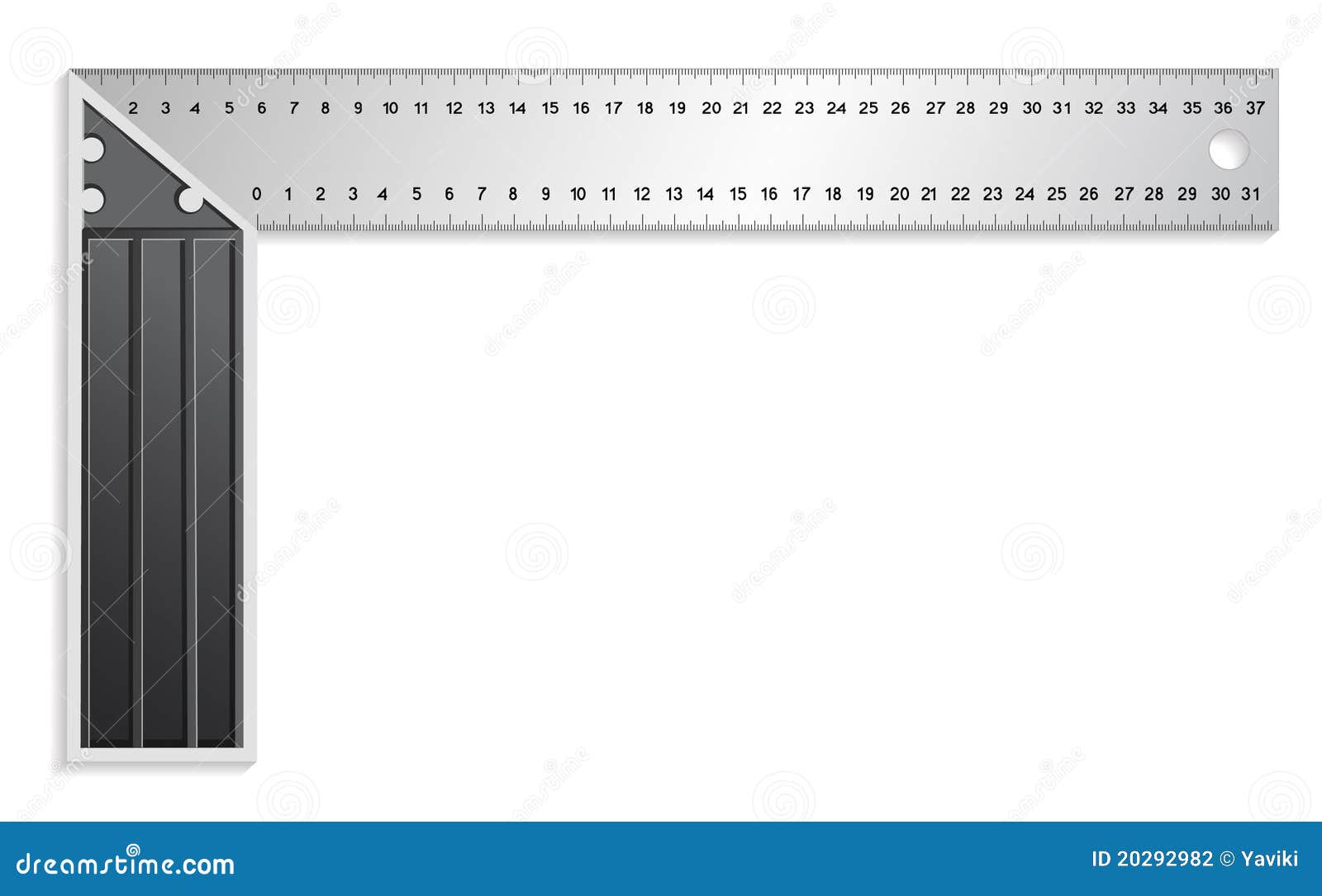 T-square Vector Illustration | CartoonDealer.com #20292982