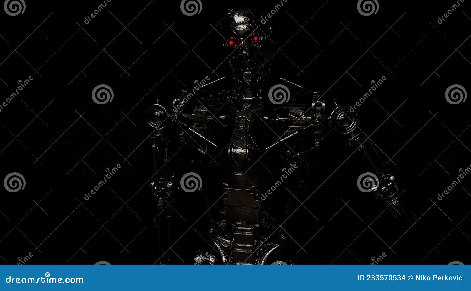 T800 101 Terminator Cyberdyne Systems Front View Editorial Stock Image ...