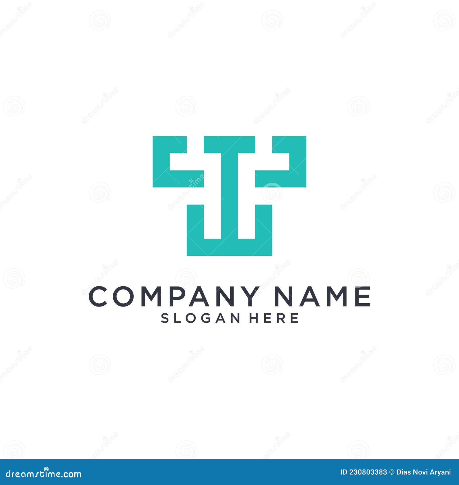T or TT Initial Letter Logo Design Template Stock Vector - Illustration ...