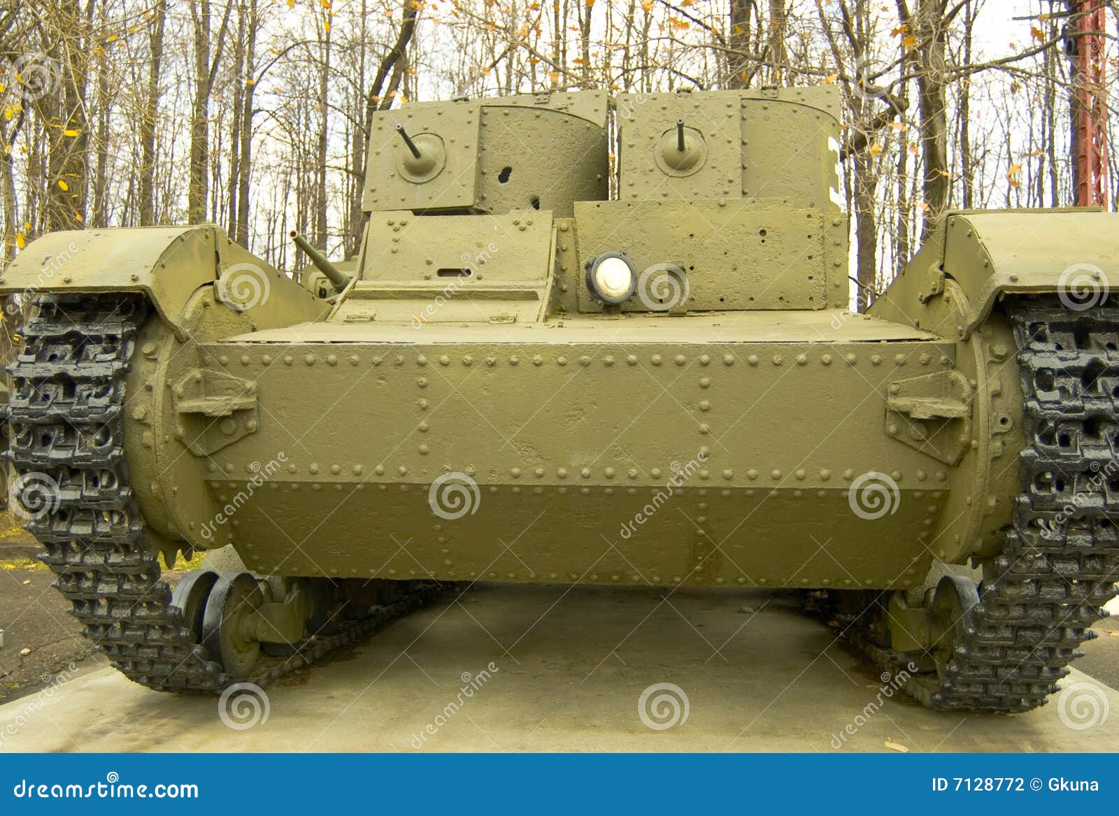 The T26 Two-Turret Light Tank. Stock Photo - Image of museum, shot: 7128772