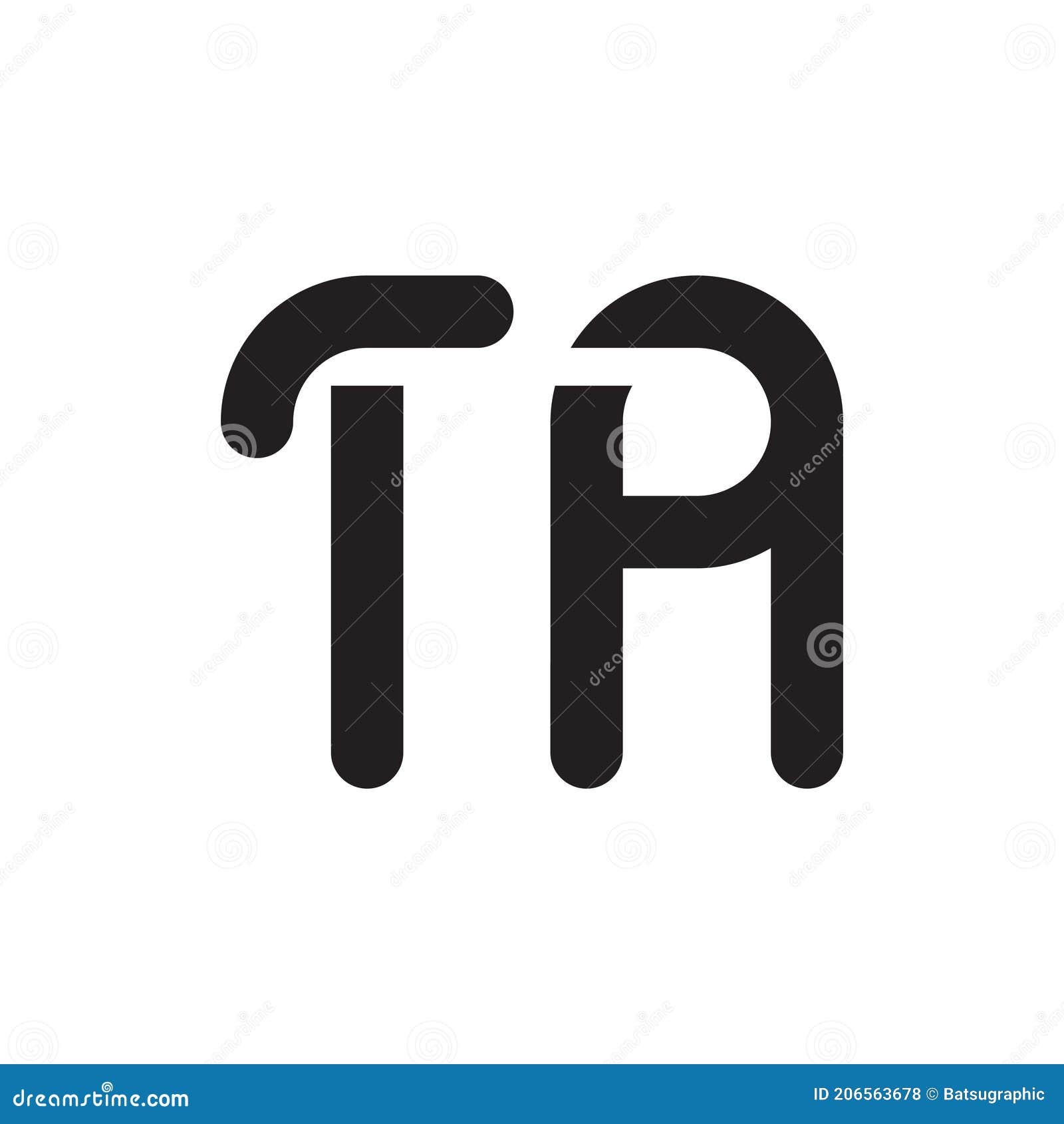Ta Initial Letter Vector Logo Icon Stock Vector - Illustration of sign ...