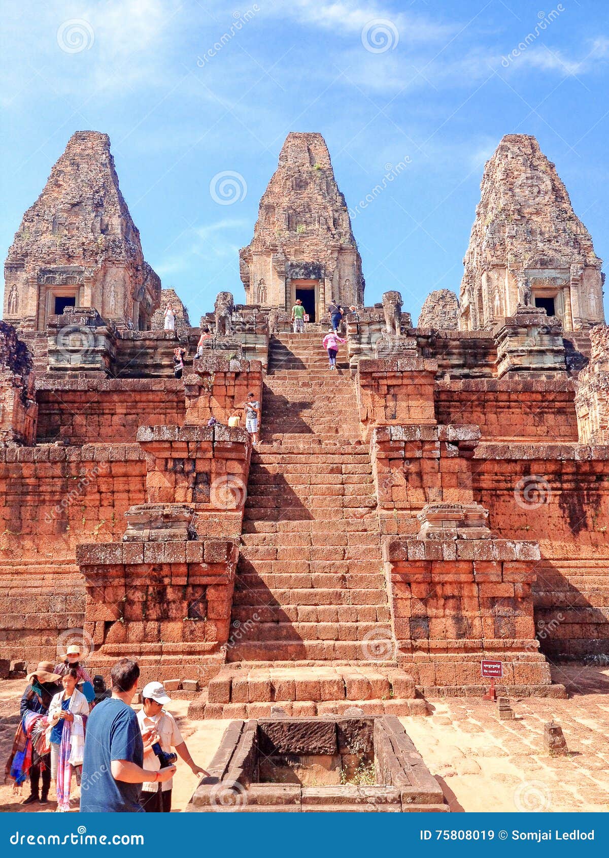 Takeo Temple A Pyramid Located In Siem Reap Province Editorial Image ...