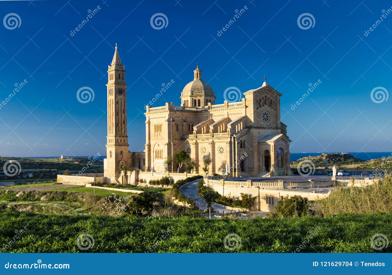 Ta` Pinu Cathedral of Gozo, Malta Stock Photo - Image of christianity ...